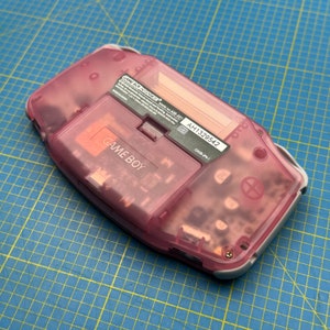 Gameboy Advance GBA Clear Pink and Grey Backlight IPS V2 Screen - Etsy