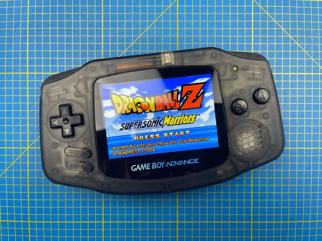 Gameboy Advance GBA Black Clear Shell With Black Buttons Backlight IPS ...