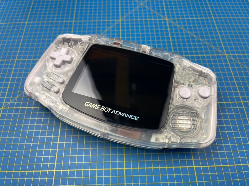 Gameboy Advance GBA Crystal Clear Shell With White Buttons - Etsy