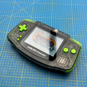 Gameboy Advance GBA Clear Black and Green Backlight IPS V2 Screen - Etsy
