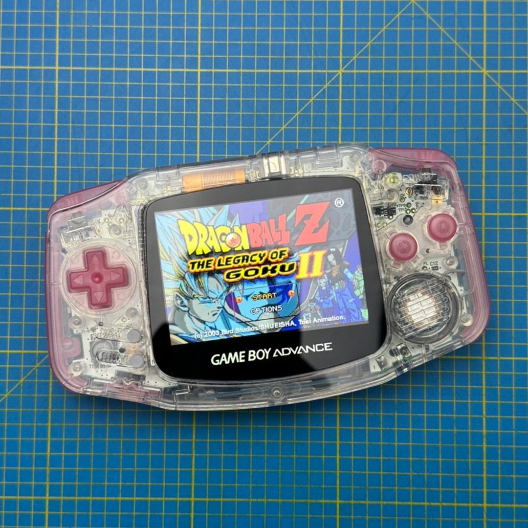 Gameboy Advance GBA Crystal Clear and Hot Pink Backlight IPS V2 Screen ...