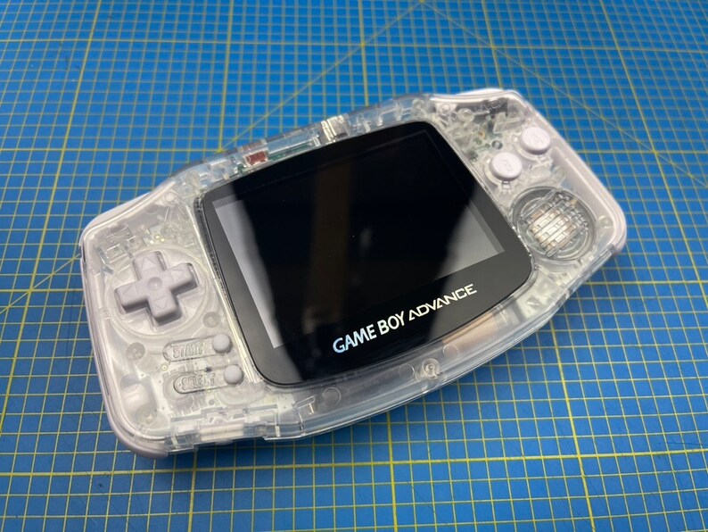Gameboy Advance GBA Crystal Clear Shell With White Buttons - Etsy
