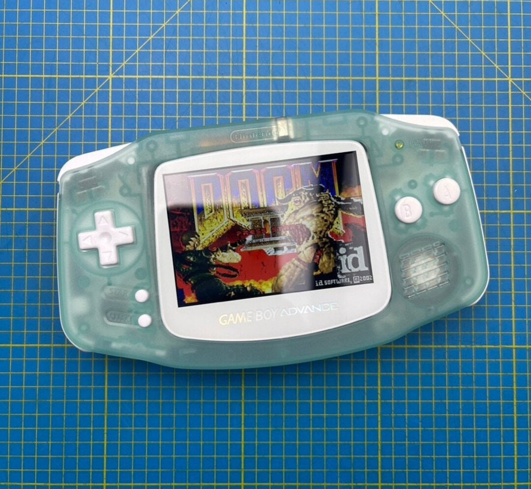 Gameboy Advance GBA Transparent Turquoise glow in Dark and White ...