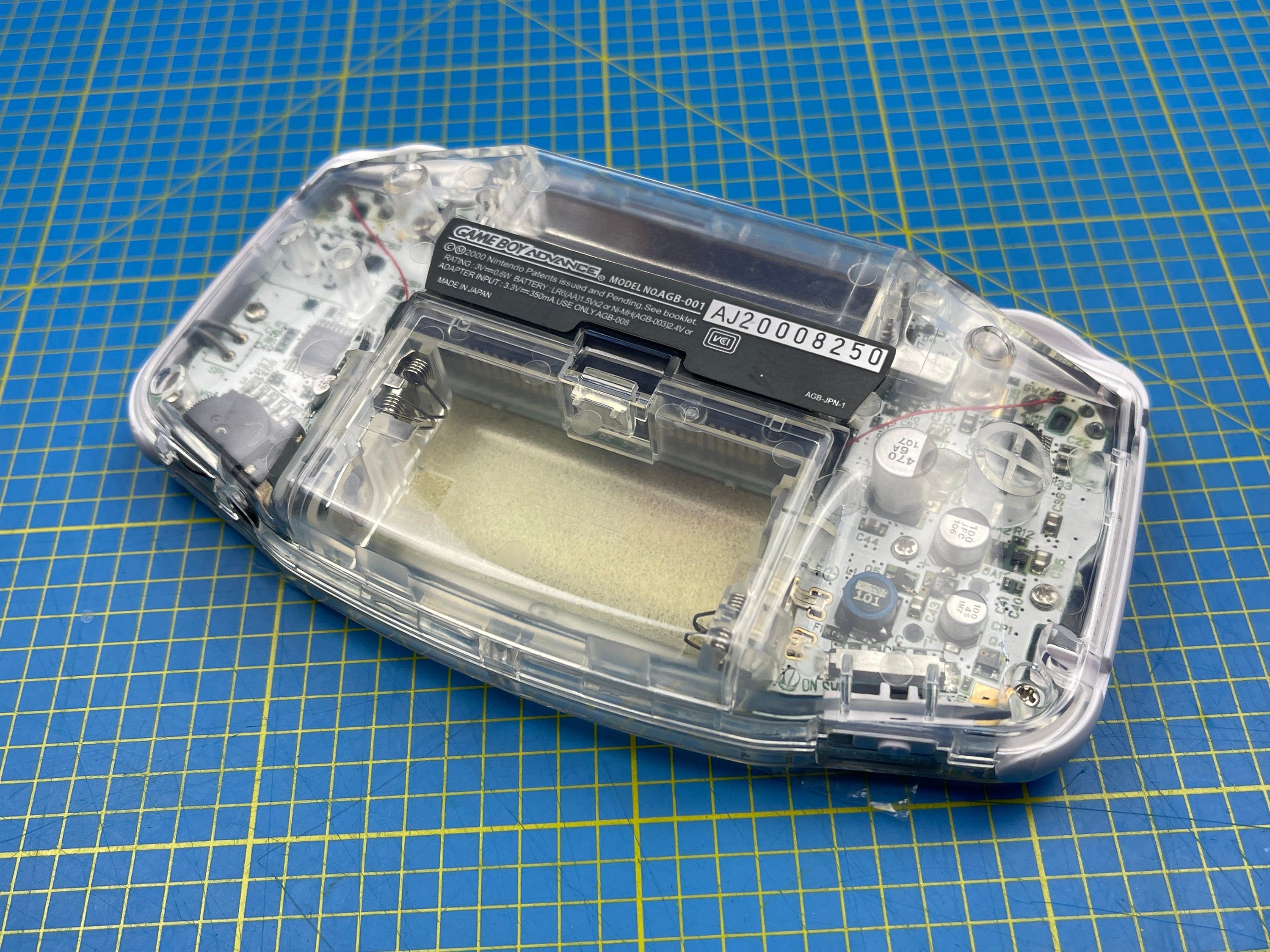 Gameboy Advance GBA Crystal Clear and White Buttons - Etsy