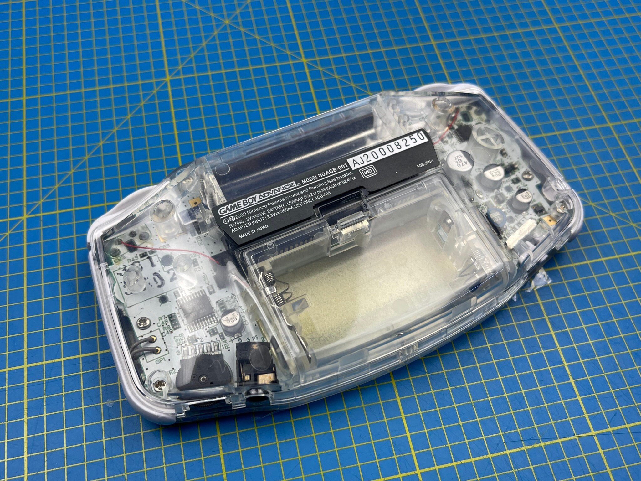 Gameboy Advance GBA Crystal Clear and White Buttons - Etsy