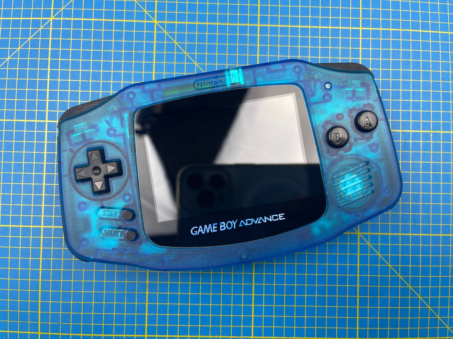 Gameboy Advance GBA Blue and Black Buttons Backlight IPS V2 Screen - Etsy
