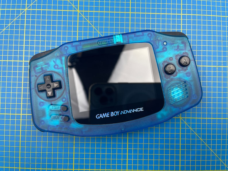 Gameboy Advance GBA Blue and Black Buttons Backlight IPS - Etsy