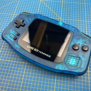 Gameboy Advance GBA Blue and Black Buttons Backlight IPS V2 Screen - Etsy