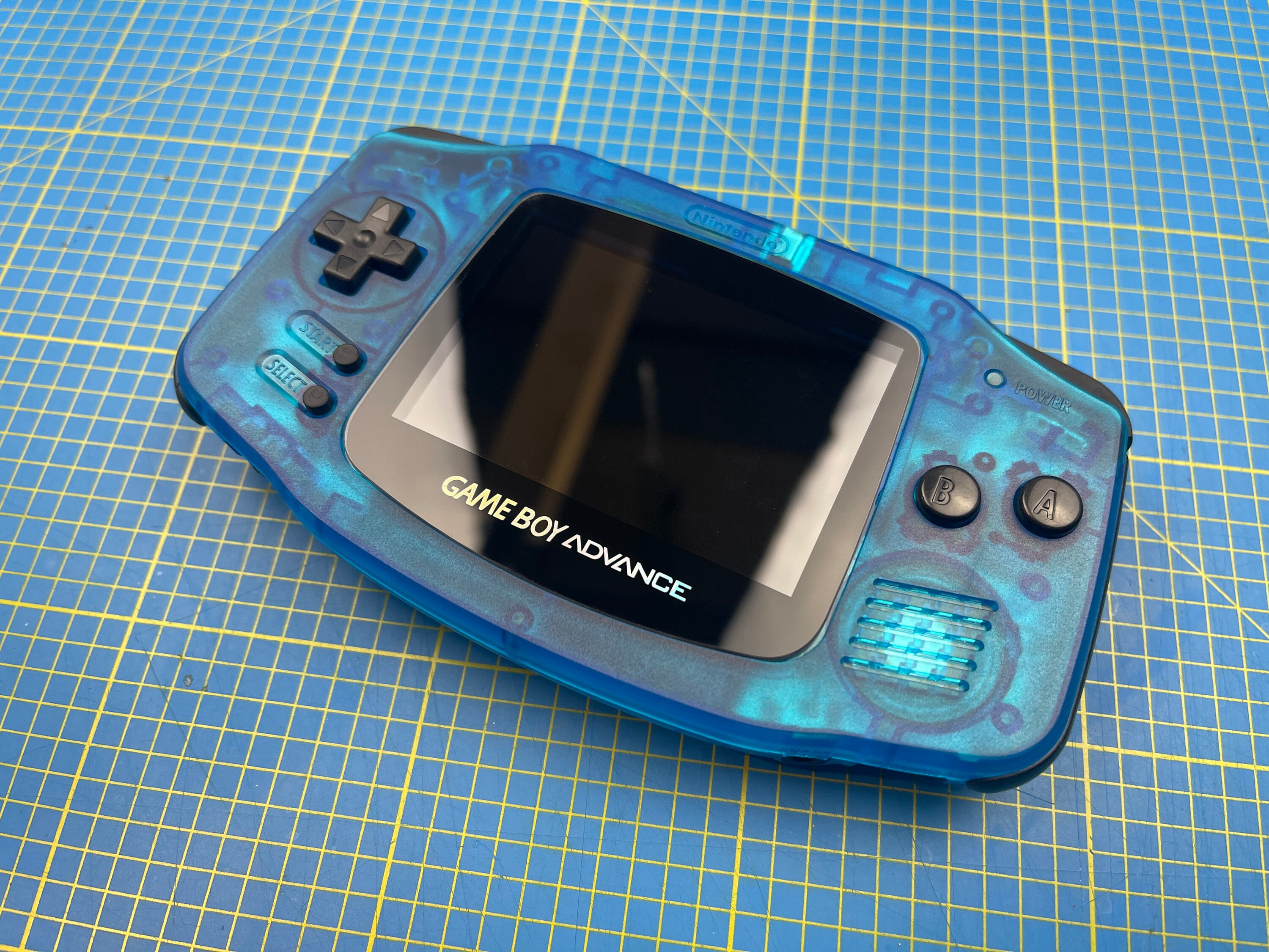 Gameboy Advance GBA Blue and Black Buttons Backlight IPS - Etsy