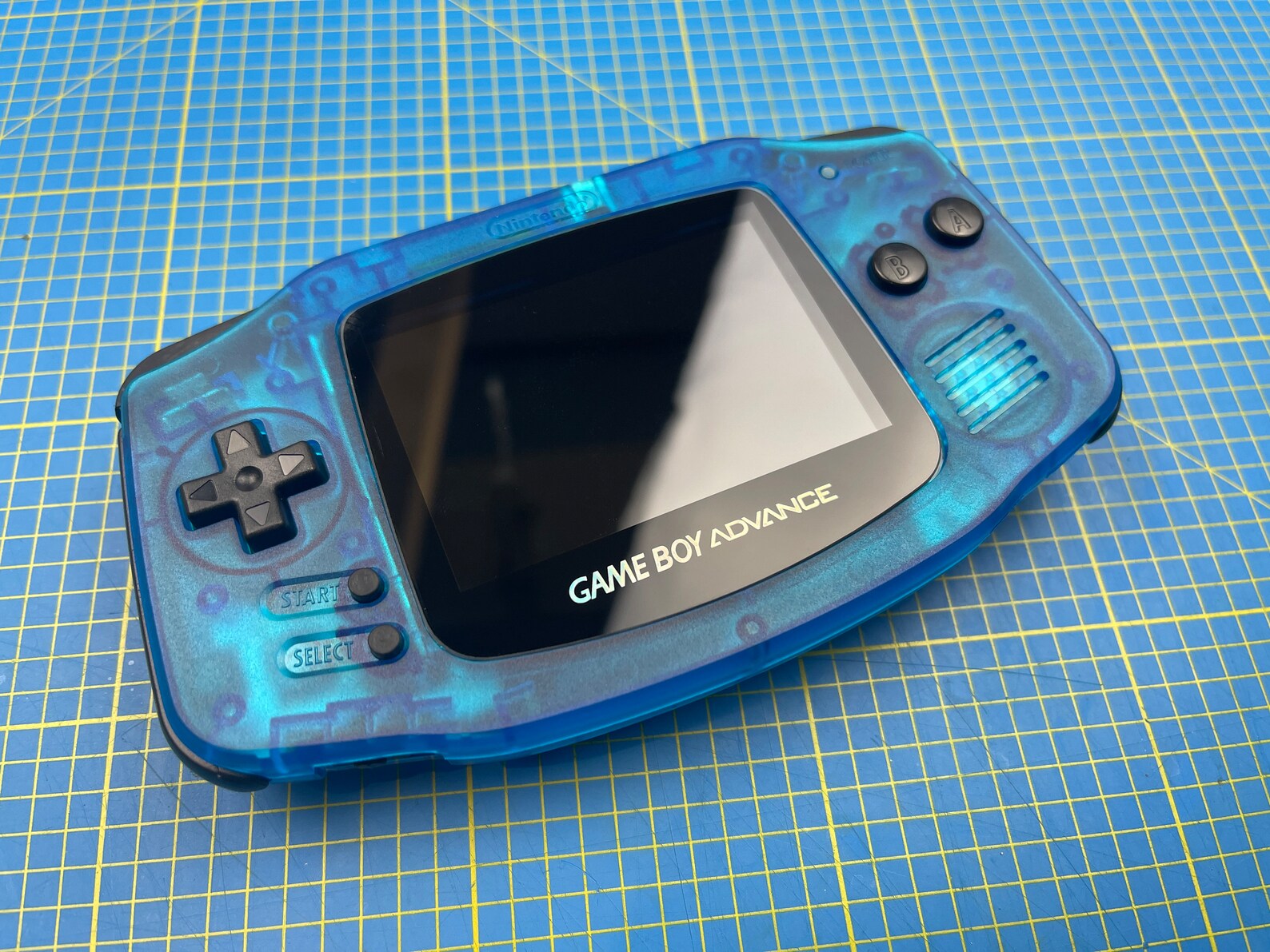 Gameboy Advance GBA Blue and Black Buttons Backlight IPS V2 Screen - Etsy