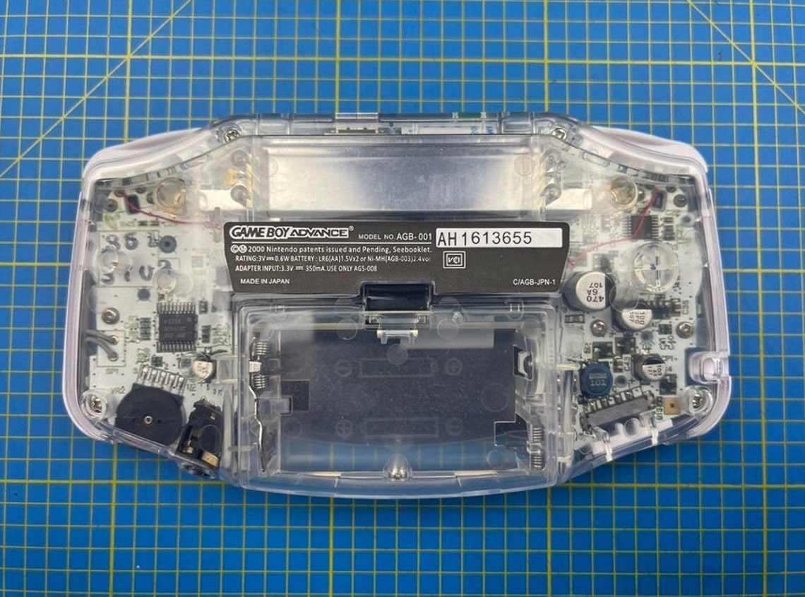 Gameboy Advance GBA Crystal Clear Shell With White Buttons - Etsy
