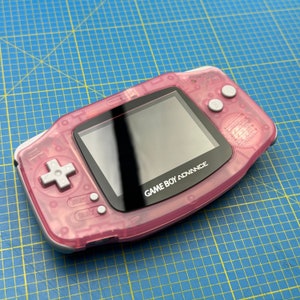 Gameboy Advance GBA Clear Pink and Grey Backlight IPS V2 Screen - Etsy