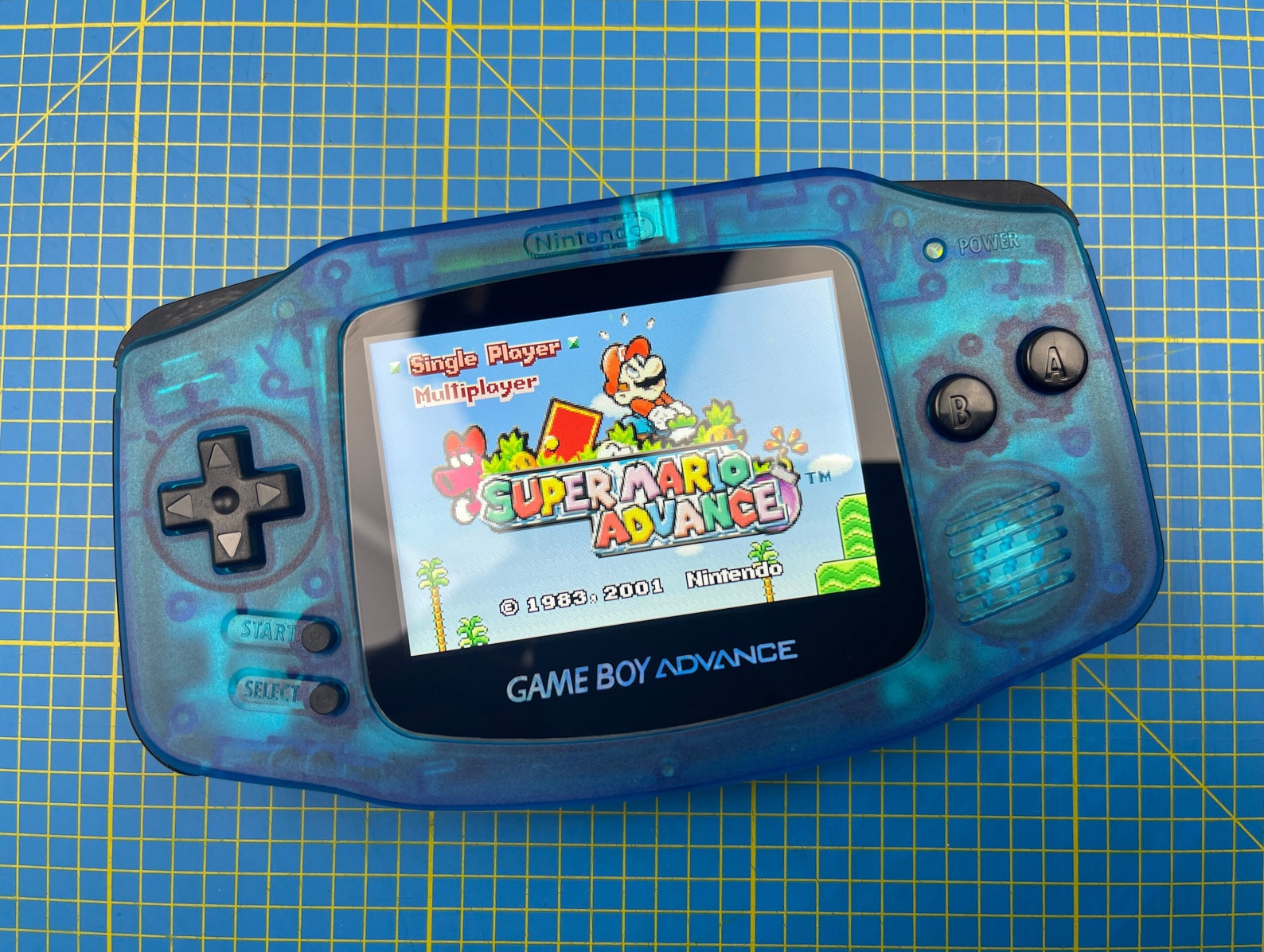 Gameboy Advance GBA Blue and Black Buttons Backlight IPS V2 Screen - Etsy