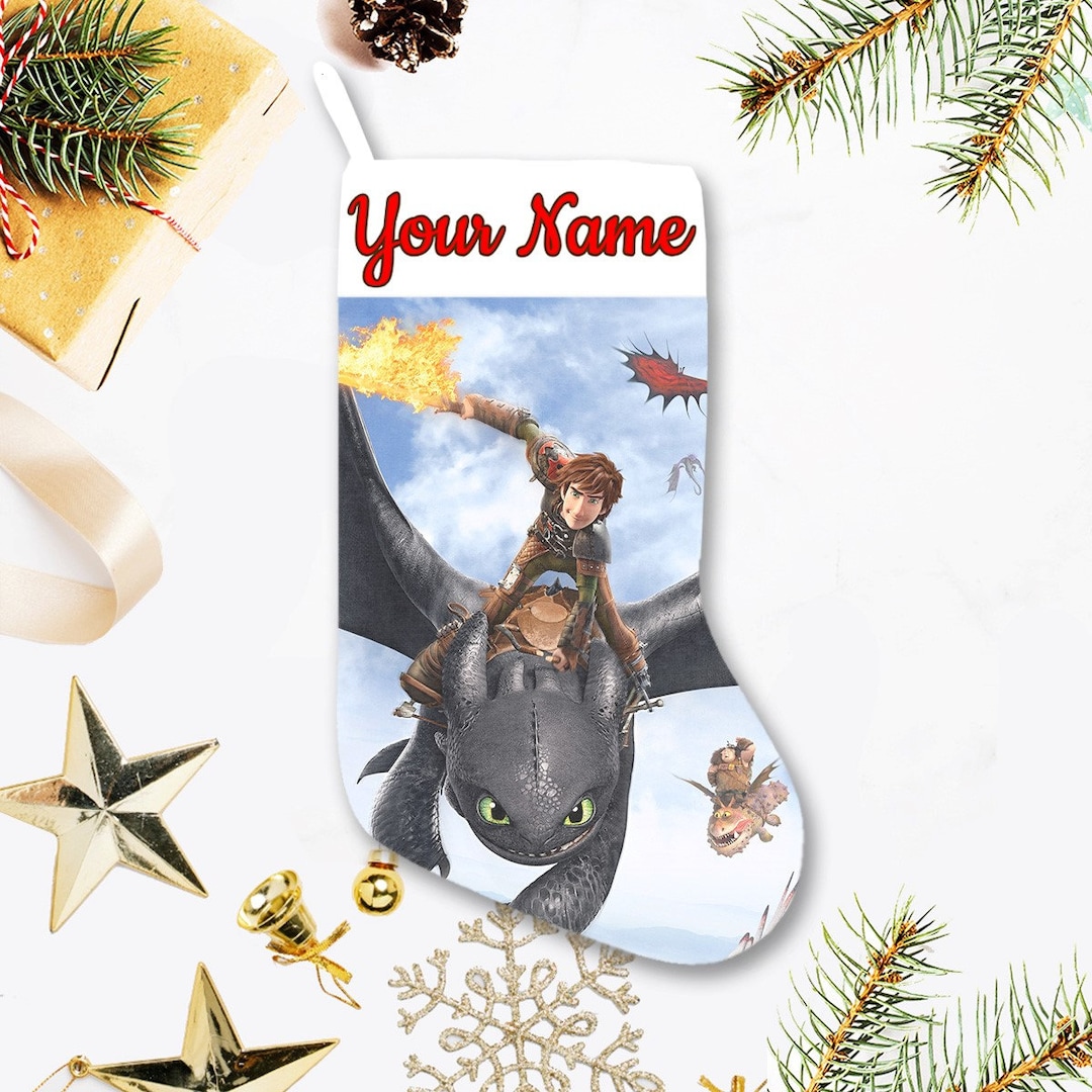 How to Train Your Dragon Christmas Stocking Toothless - Etsy