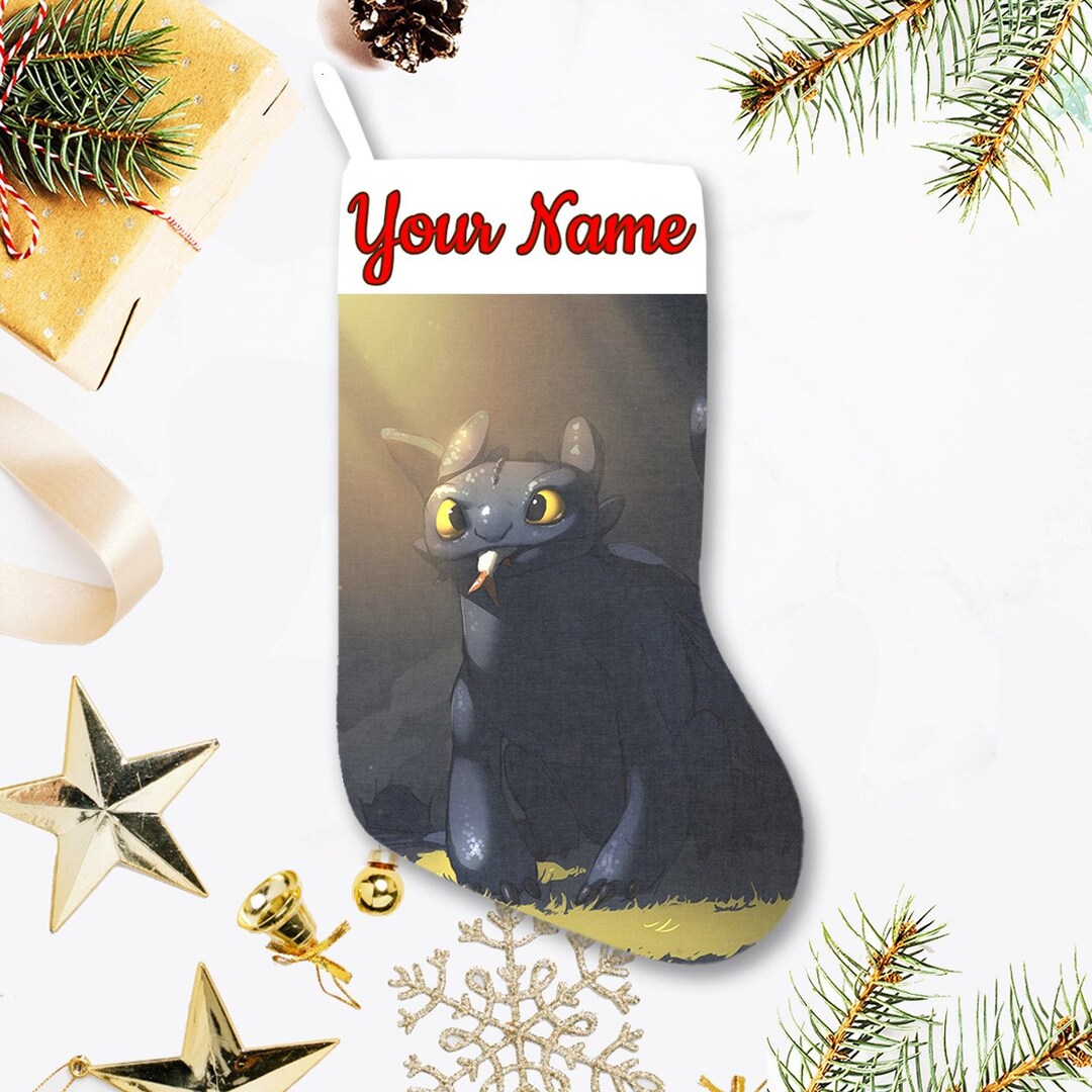 How to Train Your Dragon Christmas Stocking Toothless - Etsy