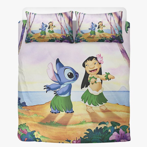 Stitch Queen Bedding Set - Etsy