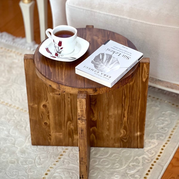 Walnut Side Table - Etsy