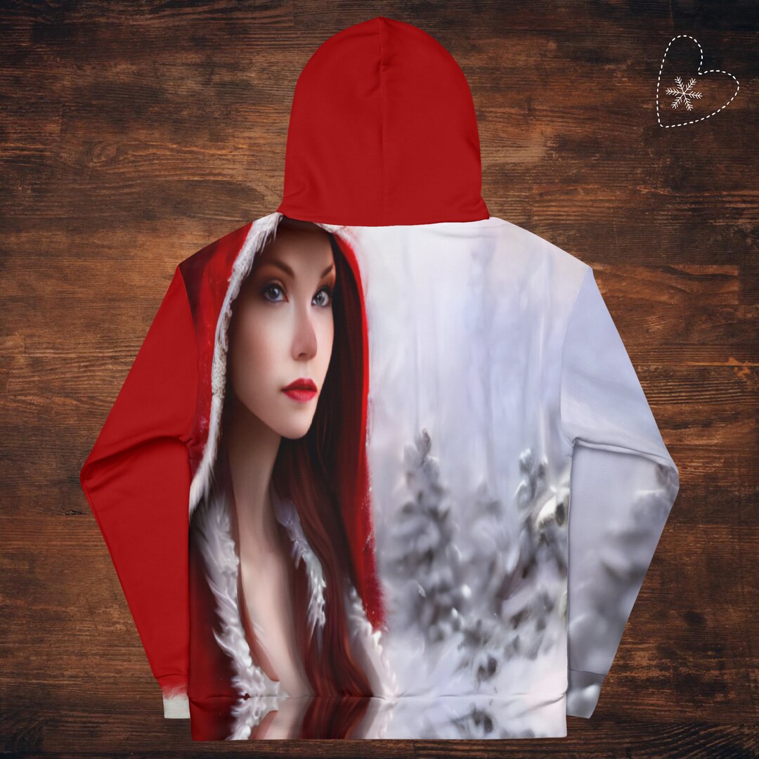 Art Hoodie Fairytale Little Red Riding Hood Winter - Etsy