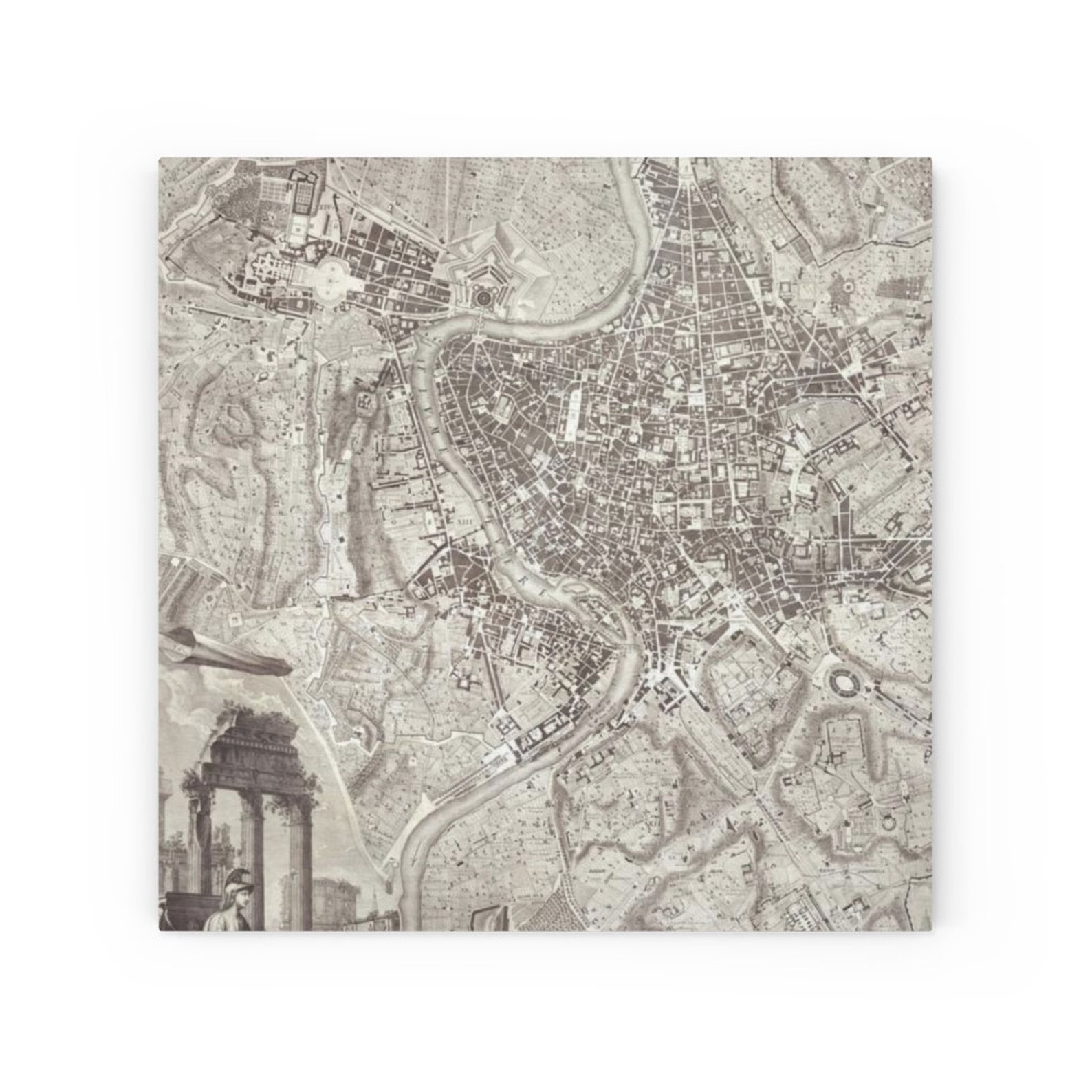 La Pianta Grande Di Roma the Large Plan of Rome, Also Known as the ...