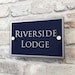 Bordered Rectangular House Signs, Door Number Plaques, Multiple Colour ...
