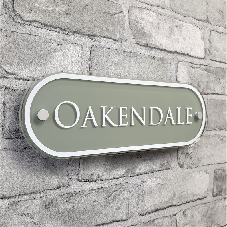 Traditional House Number Signs & Address Plaques in Sage Green - Etsy