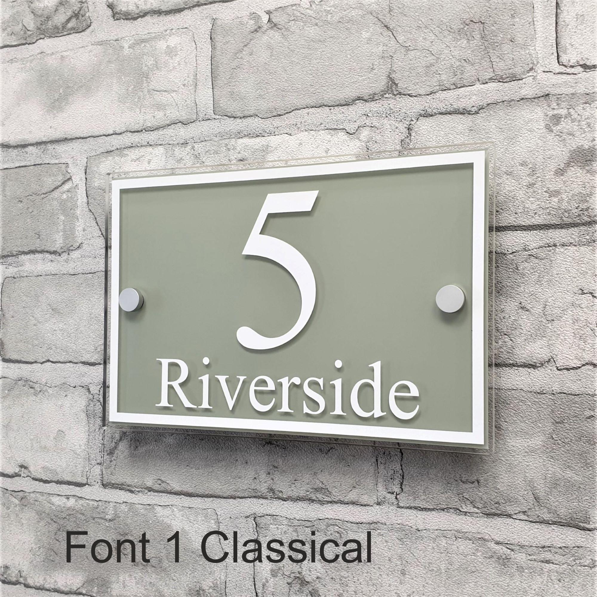 House Number Sign, Sage Green Door Numbers & Address Plaques - Etsy UK