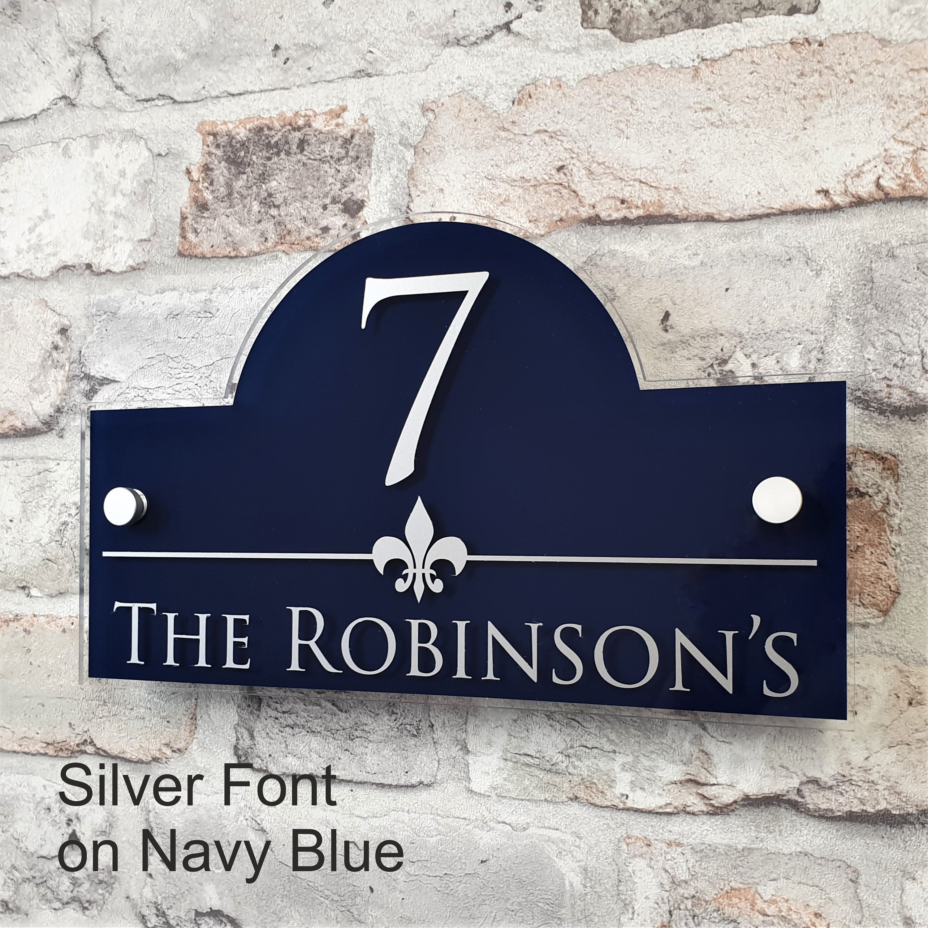 Decorative House Sign or Address Plaque - Doors Number Personalised ...