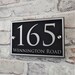 Bordered Rectangular House Signs, Door Number Plaques, Multiple Colour ...