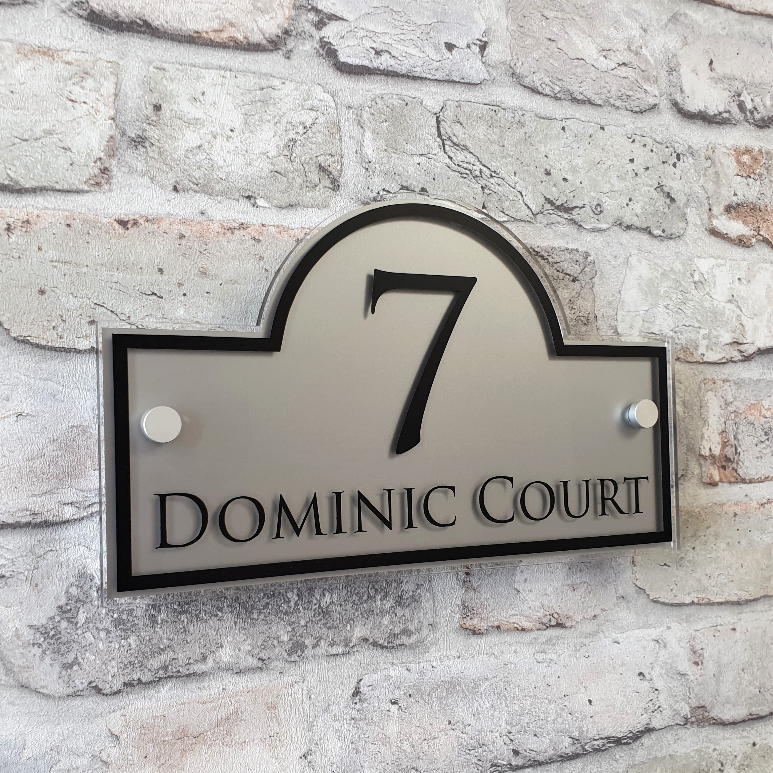 House Address Plaque or Number Sign Contemporary Name Plate - Etsy UK