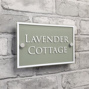 Bordered Rectangular House Signs, Door Number Plaques, Multiple Colour ...