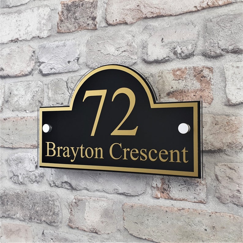 Contemporary House Sign or Address Plaque/door Number - Etsy UK