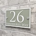 Bordered Rectangular House Signs, Door Number Plaques, Multiple Colour ...