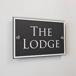 Bordered Rectangular House Signs, Door Number Plaques, Multiple Colour ...