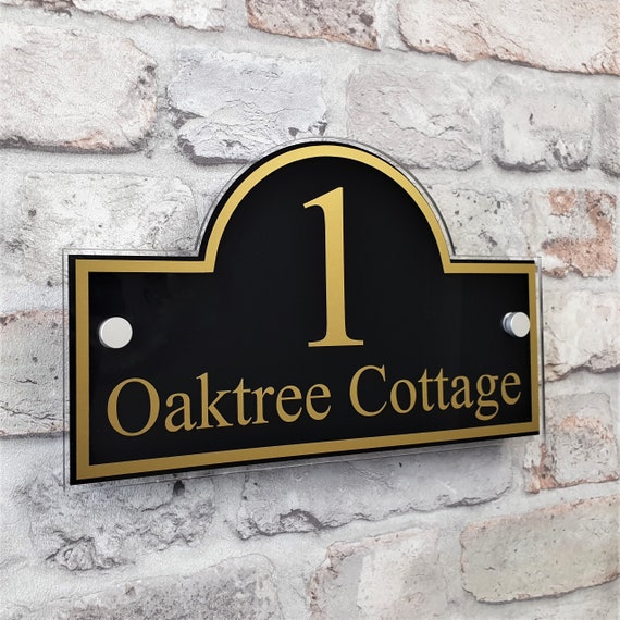 Contemporary House Sign or Address Plaque/door Number - Etsy UK