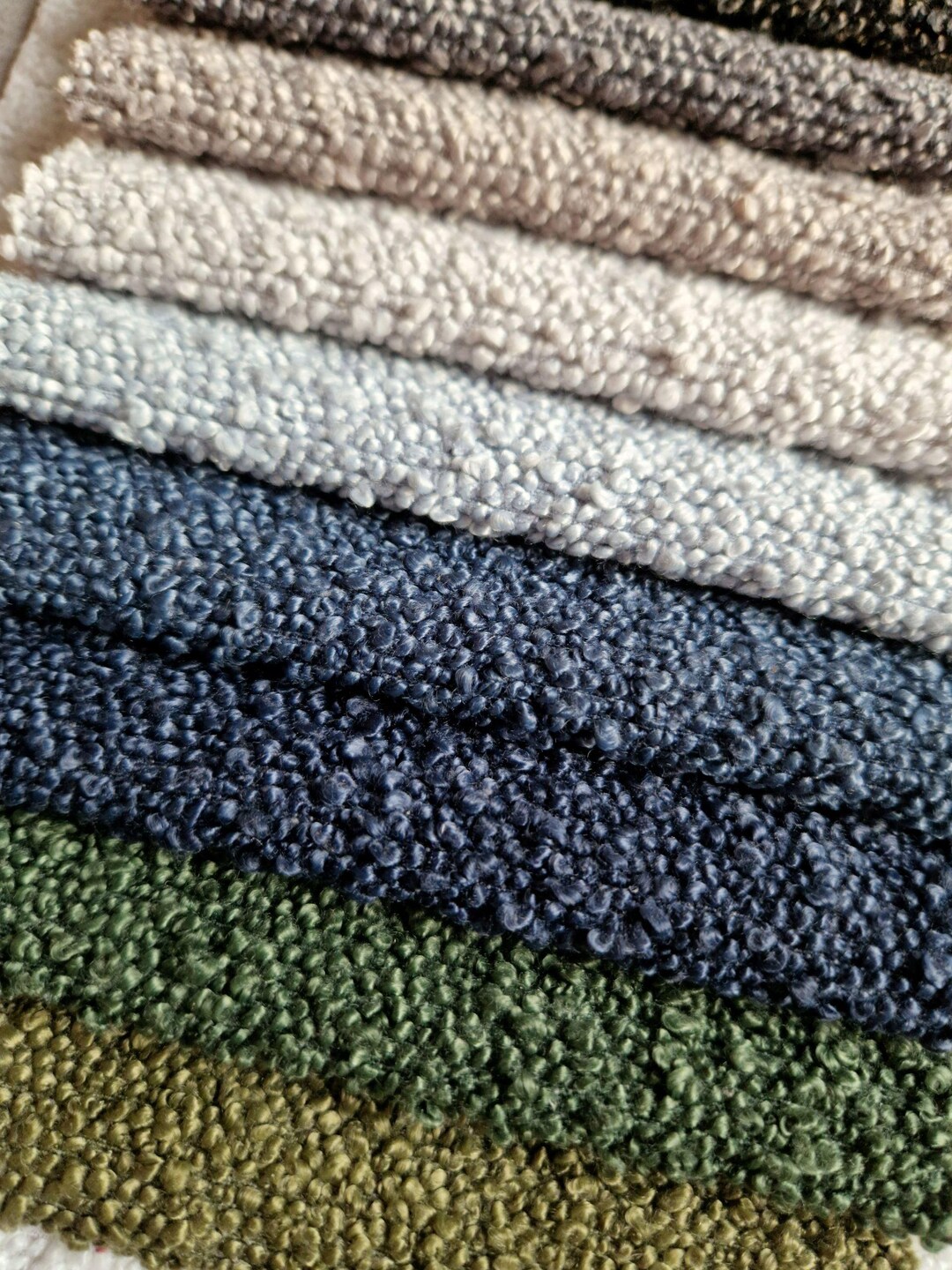 Boucle Fabric by the Yard. Upholstery Fabric. Textured Bouclé ...