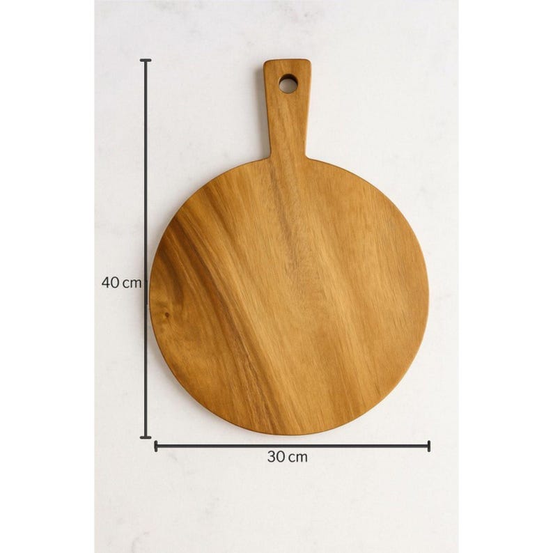 Personalised Wooden Round Board – Engraved Names & Date | Custom ...