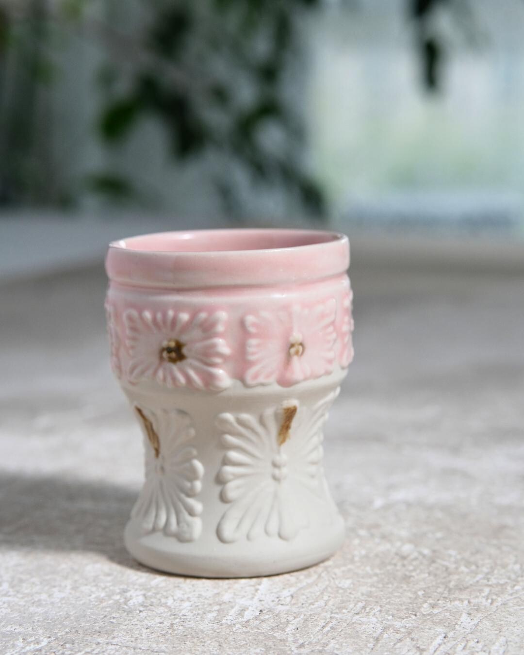 Vintage Rococo Porcelain Handmade Mug, Bronze Accents , Large Coffee ...
