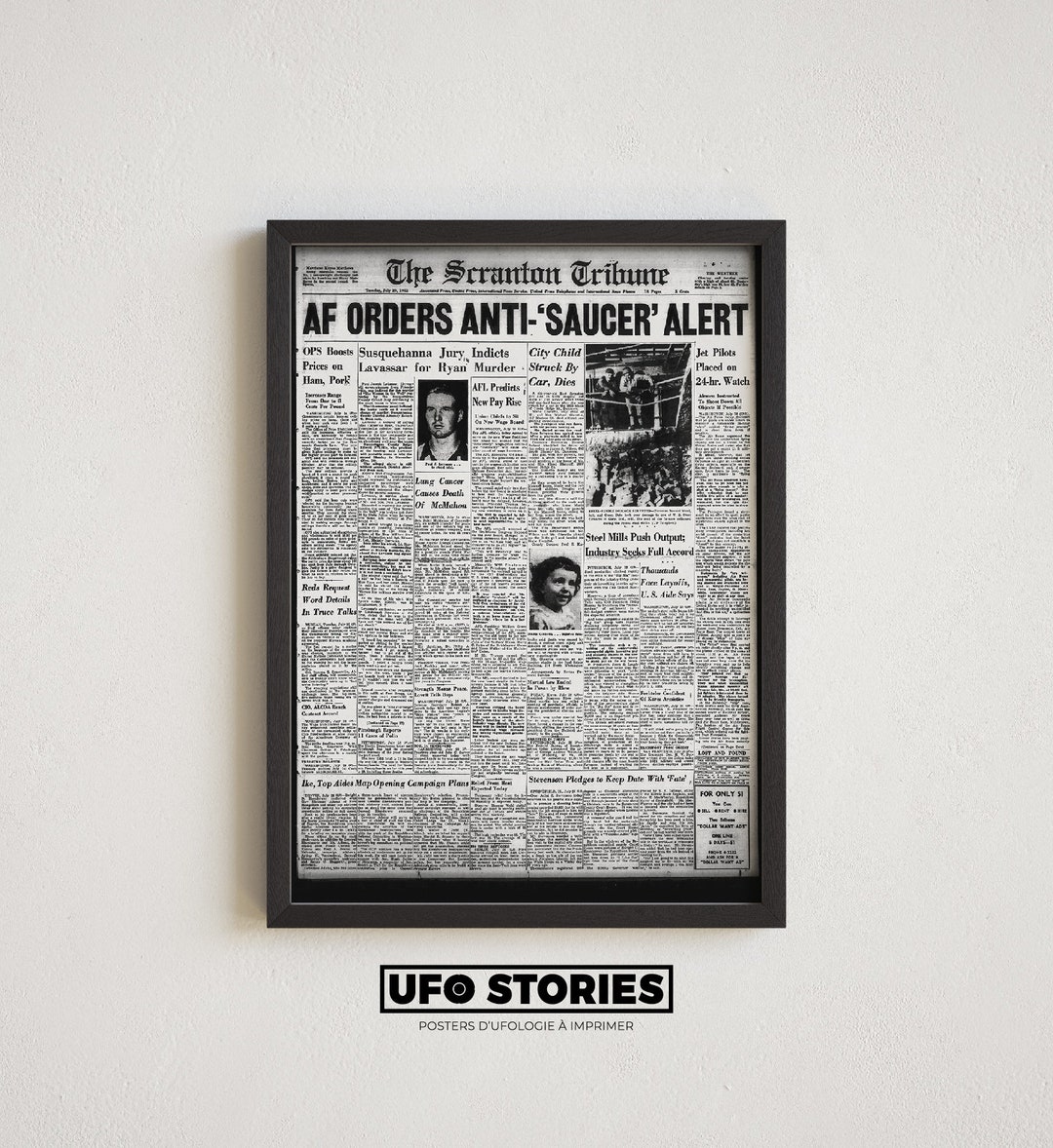 Poster From an American Newspaper Extract From July 1952 - Etsy