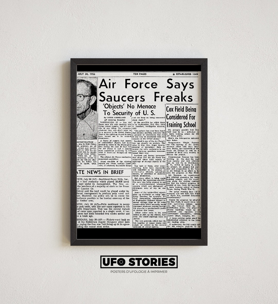 Poster From an American Newspaper Extract From July 1952 - Etsy