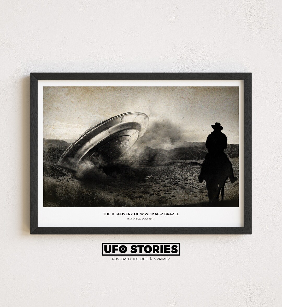 Printable Poster of the Roswell Affair in New Mexico in July 1947 ...