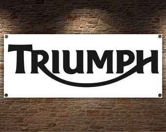 Triumph Garage Banner - Etsy
