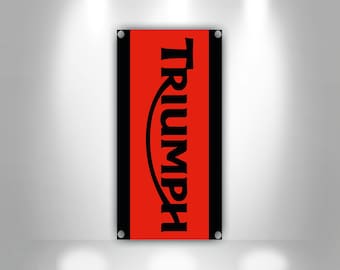 Triumph Motorcycle Banner - Etsy