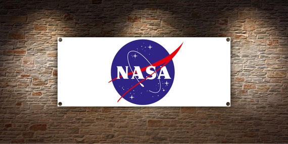 Nasa Banner Vinyl Garage Signbirthday Giftpersonalized - Etsy