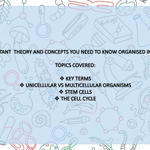 GCSE Biology Cell Division Summary Notes - Etsy UK