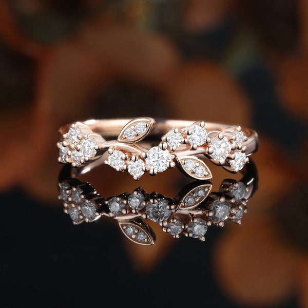 Floral Wedding Band - Etsy