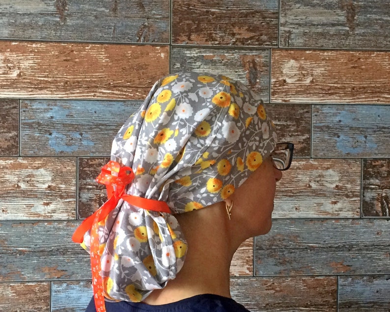 Ponytail SCRUB CAP Tutorial PDF, Scrub Hat No Elastic Sewing Tutorial ...