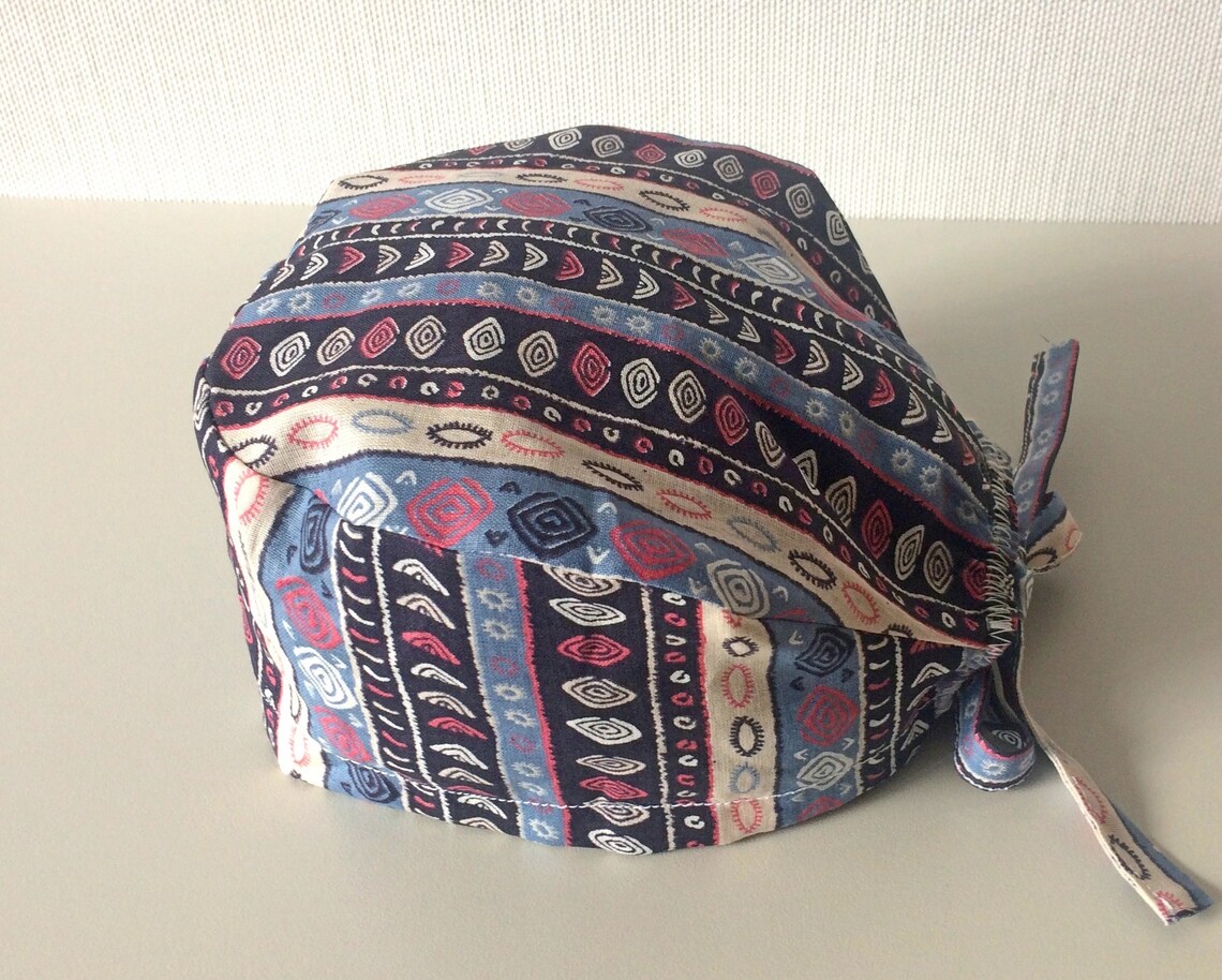 SCRUB HAT Pattern PDF, Surgical Cap With Ties, Instant Download, Step ...