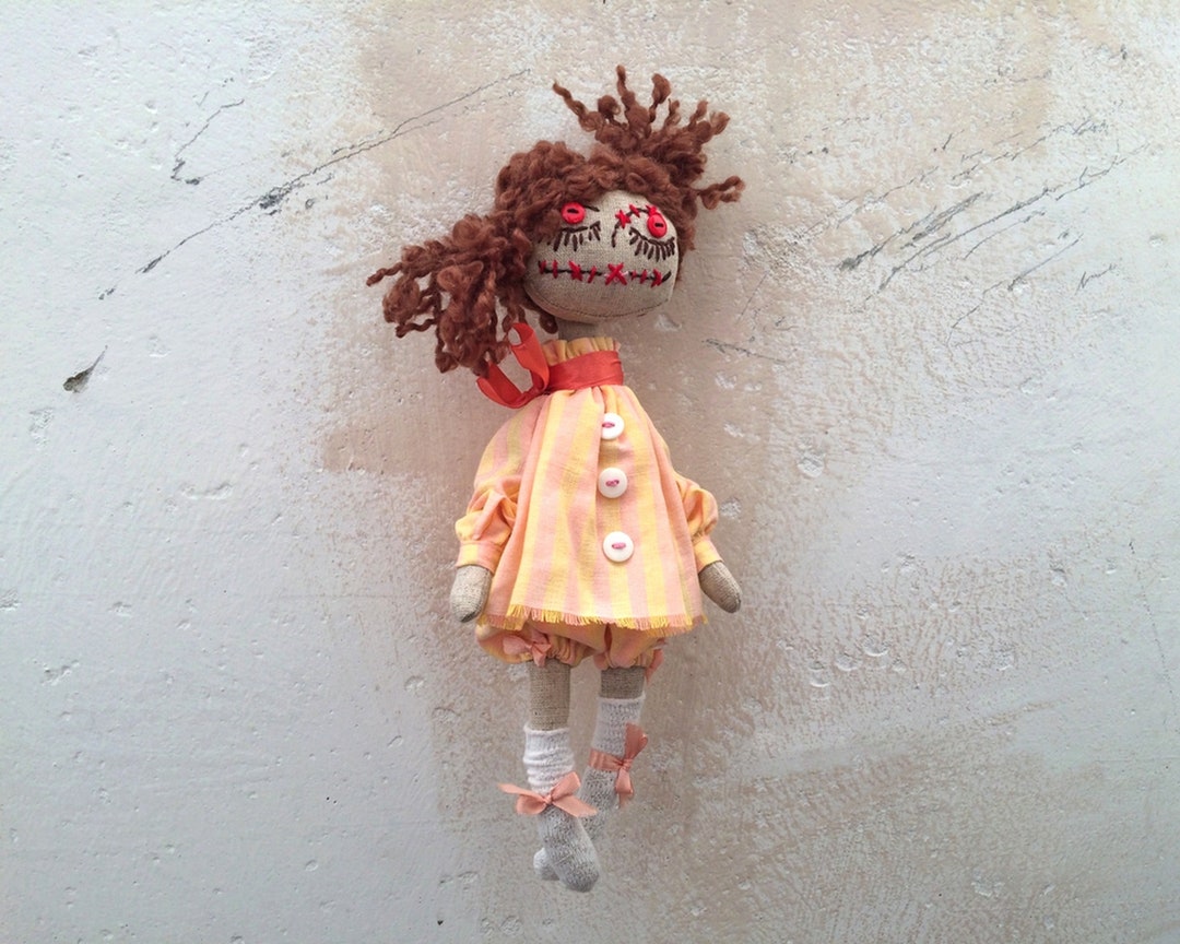 Heirloom Creepy Doll, Handmade Horror Weird Doll, Spooky Zombie Doll ...