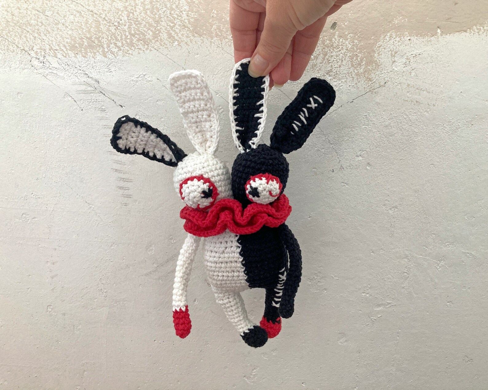 Two-headed Zombie Bunny, Crochet Halloween Toy, Scary Doll - Etsy