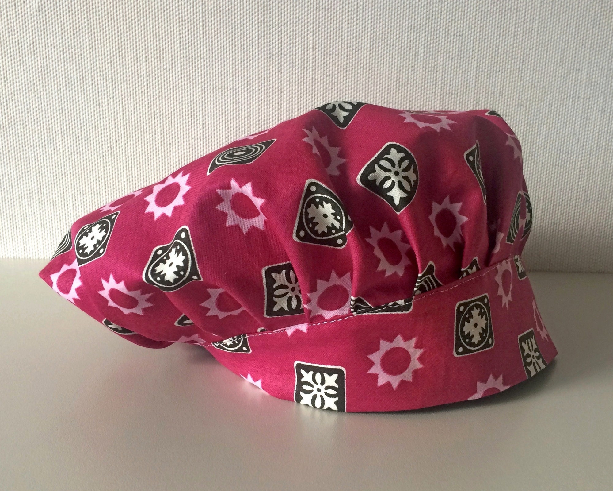 Bouffant SCRUB HAT Pattern and Tutorial PDF Scrub Cap Sewing ...
